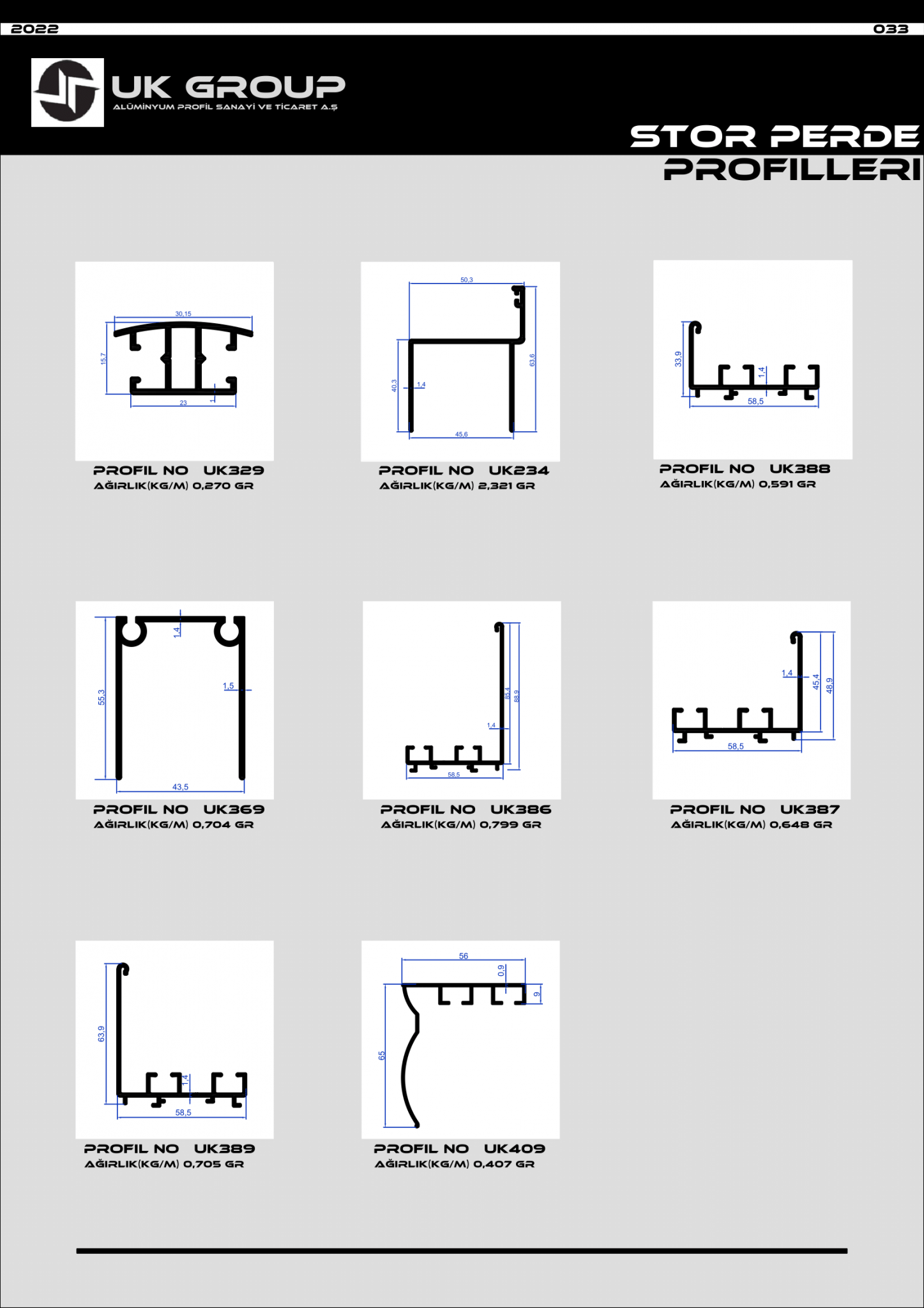 Stor Perde Profilleri – UK Group